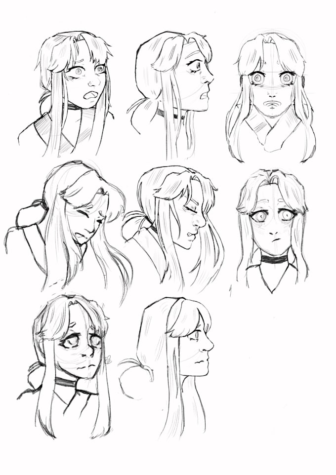 Do a character design sheet by Andradealmeida | Fiverr