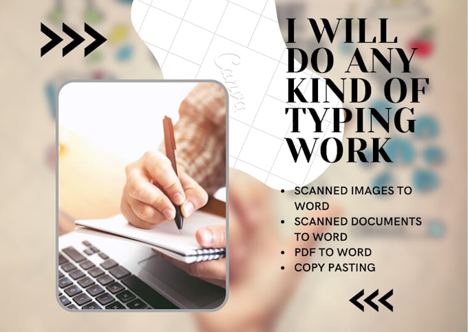 Do accurate fast typing from any format by Littletyper11 | Fiverr