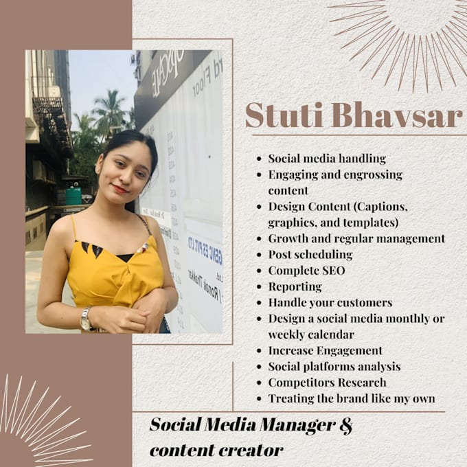 Be your social media handler and content creator by Stutibhavsar | Fiverr