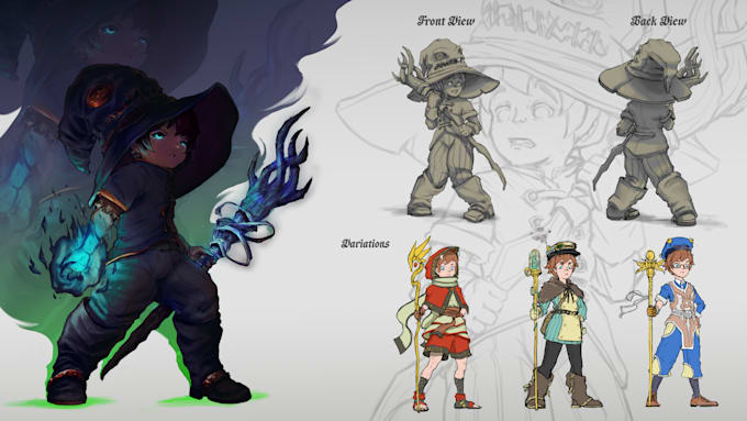 Draw your fantasy character for your card game, roleplay by Corlax_art ...