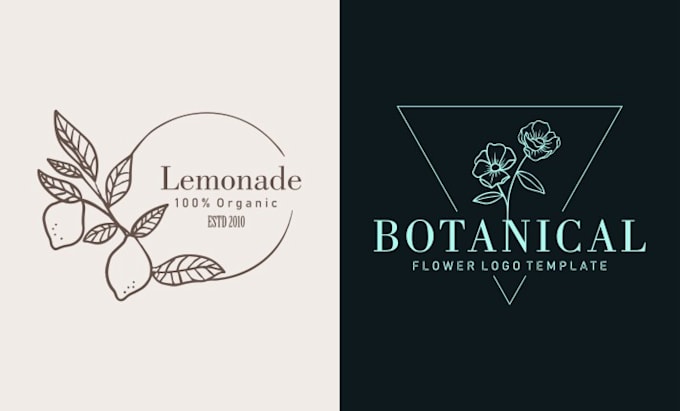 Draw an elegant botanical logo design by Sunnyrajpoot419 | Fiverr