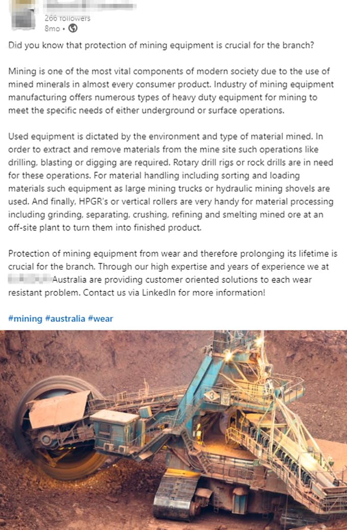 Write industrial appealing posts on linkedin for you by Industr_writing ...