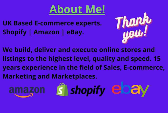 Create a basic shopify store with 5 categories uk based by Ecommsking ...