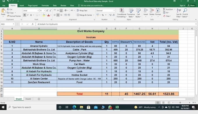 Do data entry, copy paste, data collection pdf to excel by Itsvasu | Fiverr