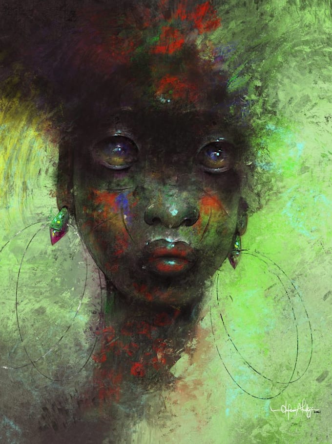 Create a very detailed digital fine art painting for you by ...