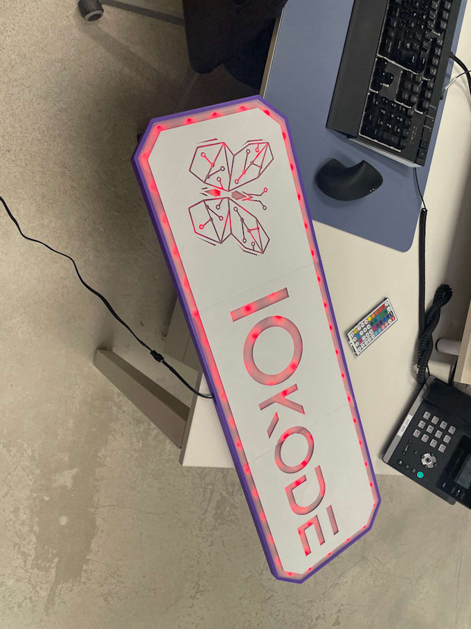 Create your streamer 3d printed logo with led ilumination by Rodrigooa ...