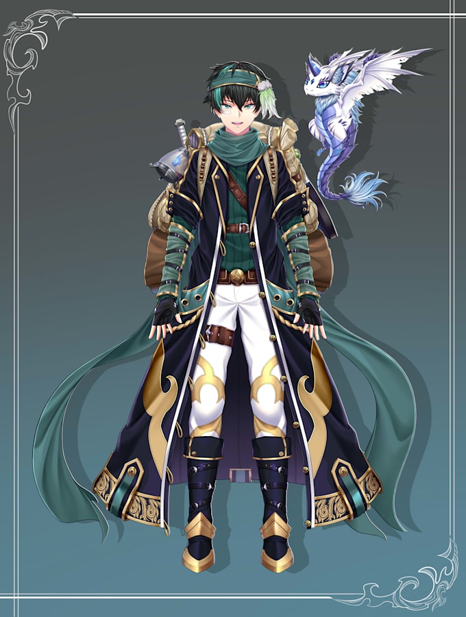 Create design for you avatar vtuber live2d full colors by Kidalart | Fiverr