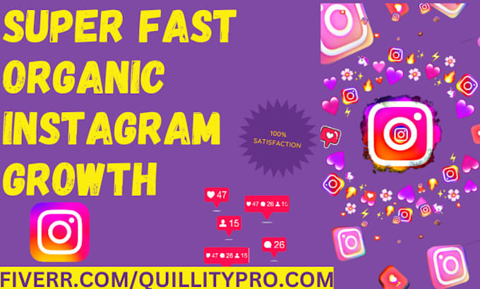 Organically do super fast instagram growth by Quillitypro | Fiverr
