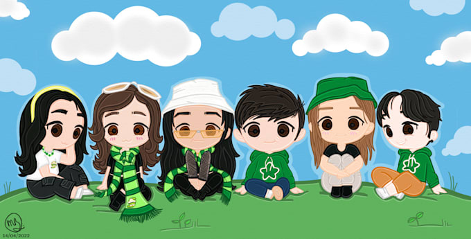 Turn you into a chibi character by Itsartkay | Fiverr