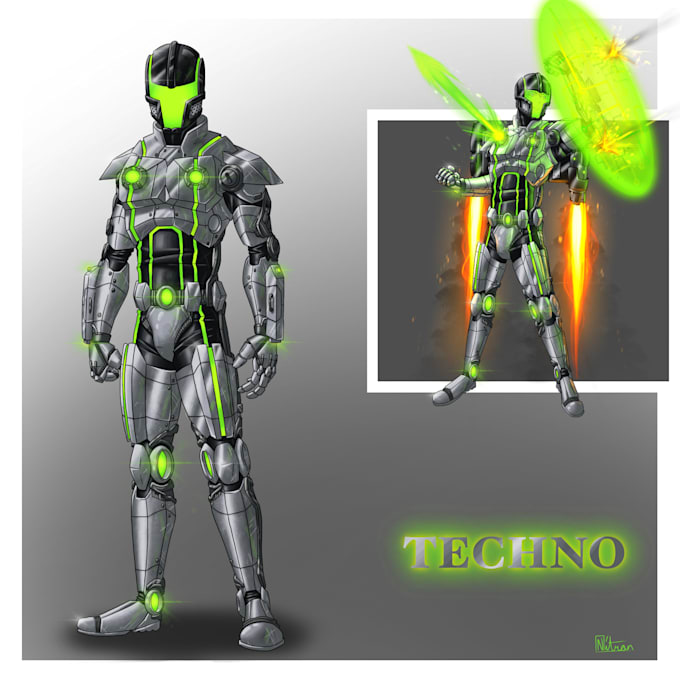 Create a custom character design sheet by Tyloha | Fiverr