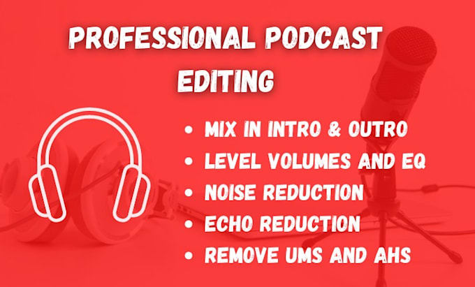 Professionally edit, master and mix your podcast by Arshadnangyal | Fiverr