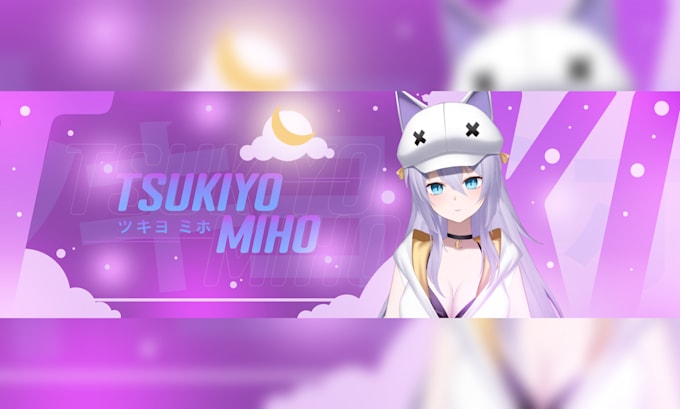 Design anime style twitter banner for vtuber or anime lover by ...