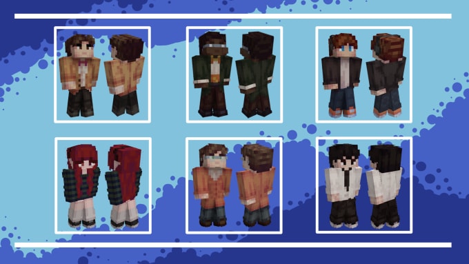 Draw minecraft skin for you by Tabsky | Fiverr