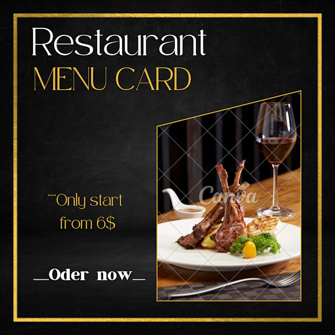 Design modern creative restaurant food menu card by Pro_ayesha_arif ...