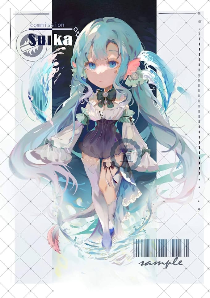 Fanart character, illustration vtuber model, draw your oc by A_cup_of ...