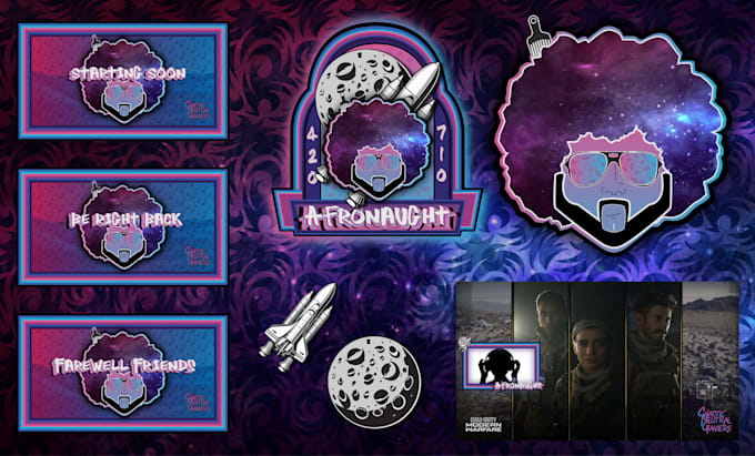 Create custom design for streamers, from logo to overlays by ...