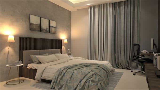 Do architectural interior designs drawings 3d and photorealistic renders by Razeen05 | Fiverr