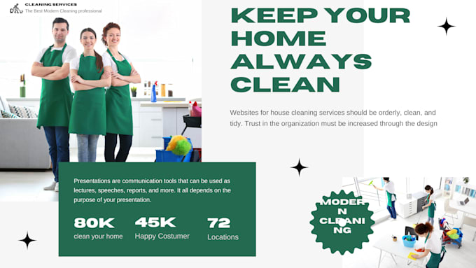 Design a cleaning website, janitorial, interior website, bookingkoala ...