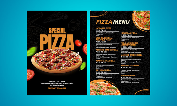 Do flyer menu design, restaurant menu, food menu, pricelist by Anexpert ...