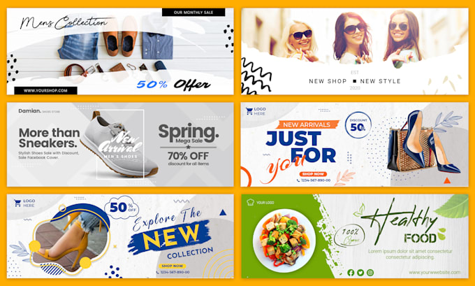 Design professional shopify website banner, hero image and store header ...