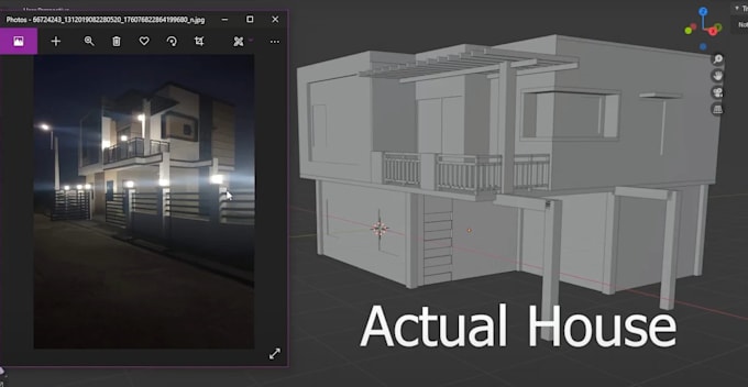 Turn a 2d blueprint into a 3d model in blender by Richardhunt799 | Fiverr
