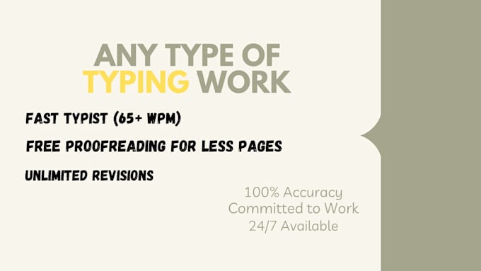Do fast typing job, retype pages, pdf to word in 24 hours by Sumaiya_2002 | Fiverr