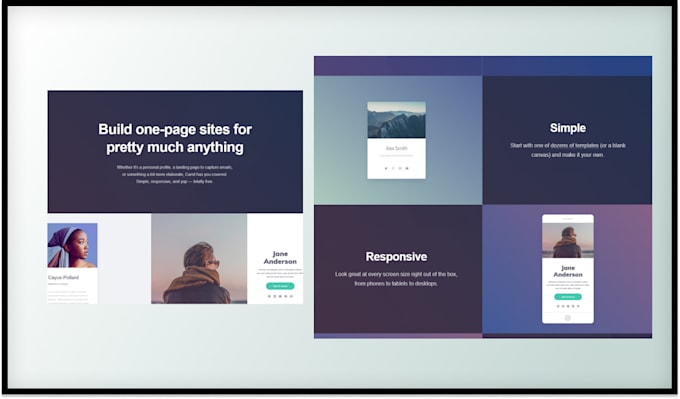 Design a minimalistic carrd landing page carrd website by Carrd_dev ...