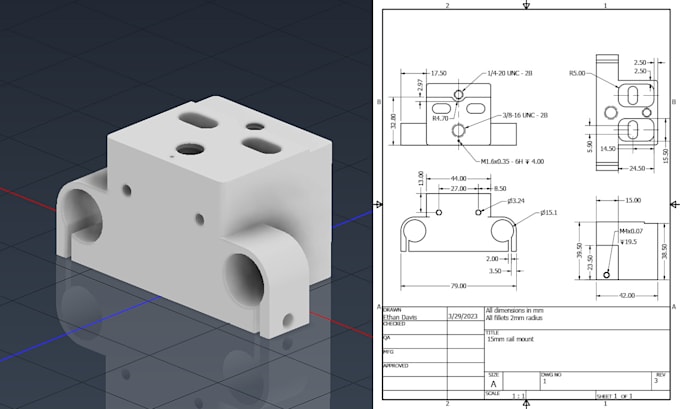 Create 3d cad models for 3d printing by Ethandavis149 | Fiverr