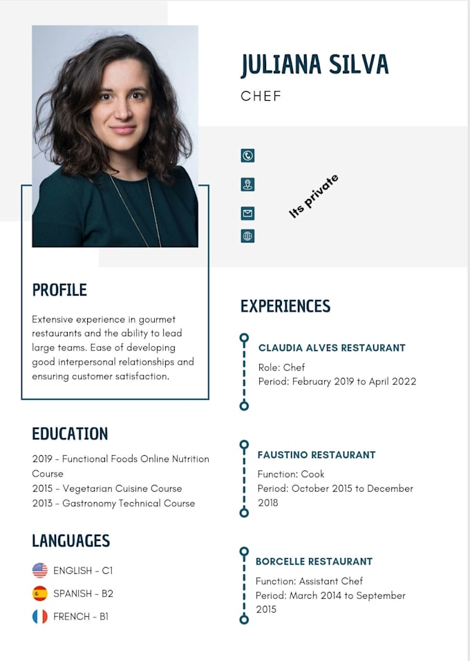 Make infographic resume design, graphical cv by Ahsankhan750 | Fiverr