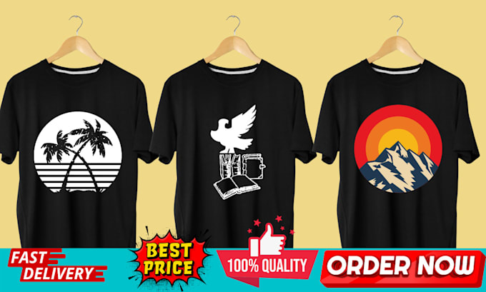 Create simple trendy minimal t shirt design for you by Designify22 | Fiverr