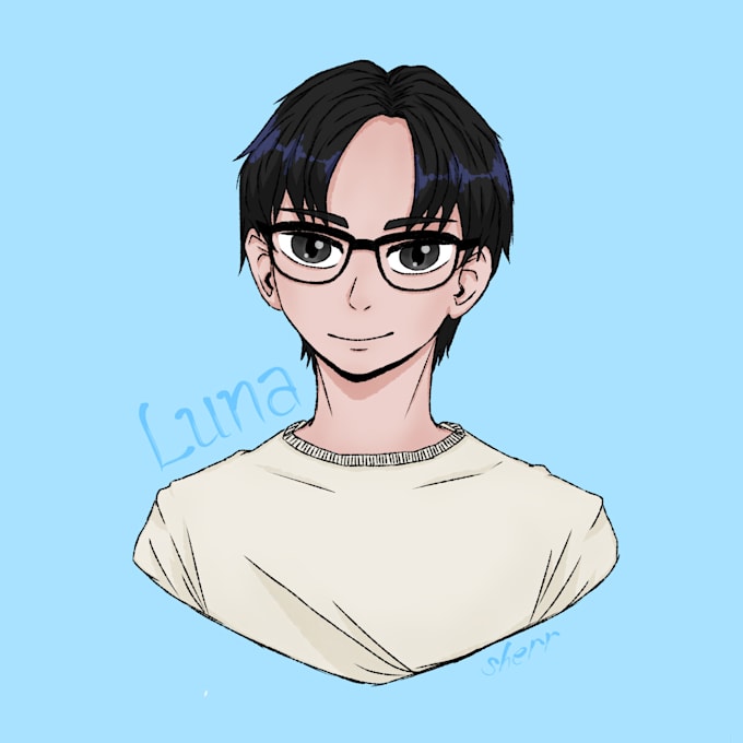 Draw anime style profile pic for ur online socials by Harrzzard | Fiverr