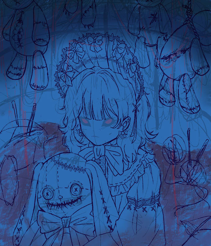 Draw sketch art in anime style by Ashn_too | Fiverr