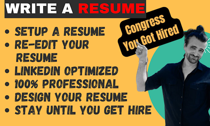 Write and design a professional resume to get you hired by Ashkan234 | Fiverr