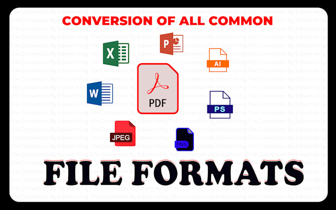 Convert your files to different file types by Blessedediwin | Fiverr
