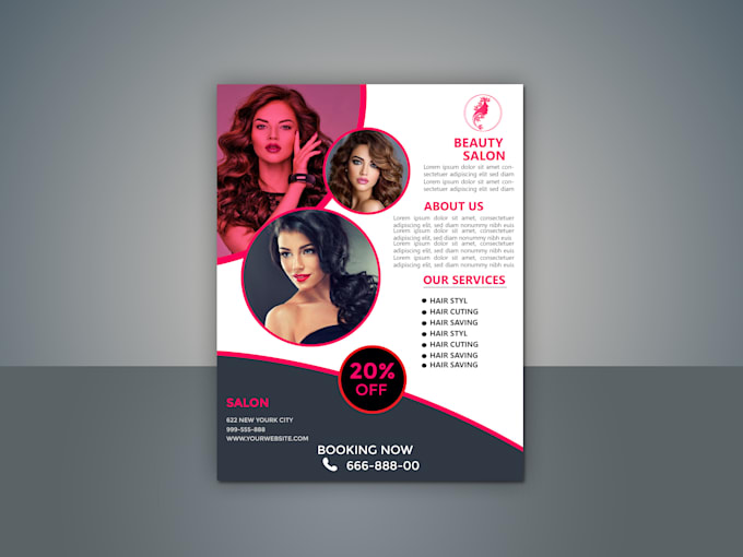 Design beauty flyer, hair extension, women flyer and brochure by ...
