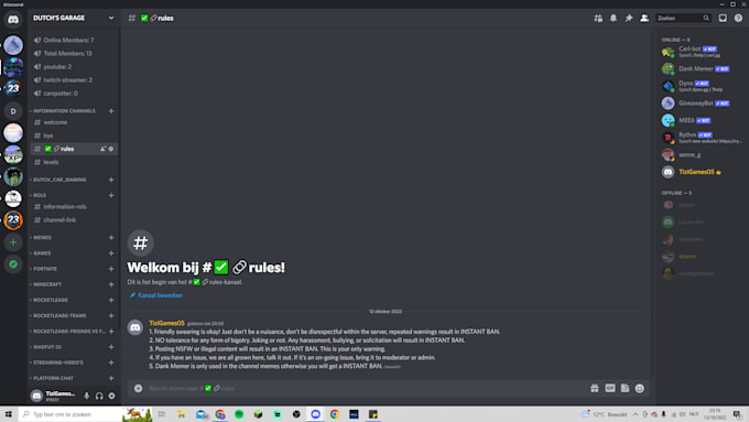 Make a beginner and crazy discord server by Tizigames05 | Fiverr