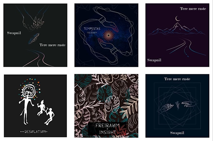 Do a minimalistic album cover for you in illustrator by Eugeneh643 | Fiverr