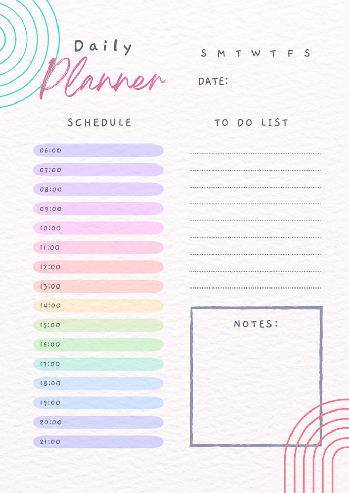 Design custom printable planner by Loranpack | Fiverr