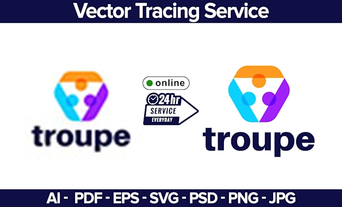 Recreate, redesign, vectorize, vector trace your bitmap logo graphic by ...