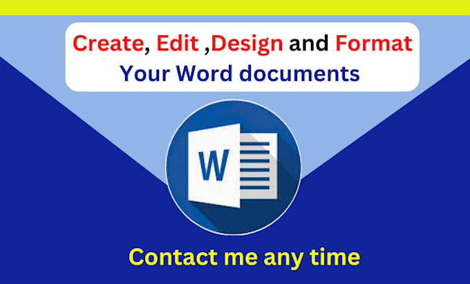 Create, edit, format, design and type microsoft word documents by Amina ...