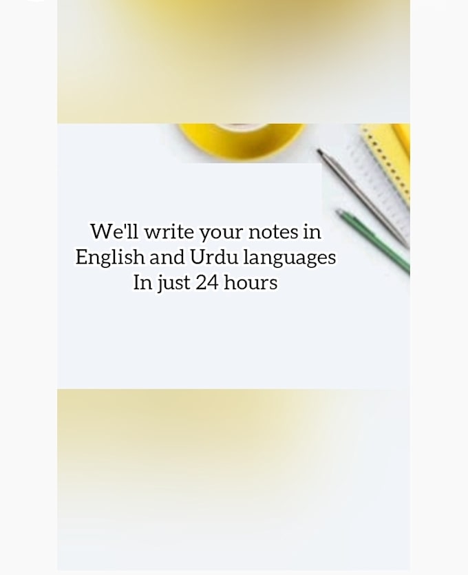 Provide you with the handwritten notes in a very neat and stylish ...