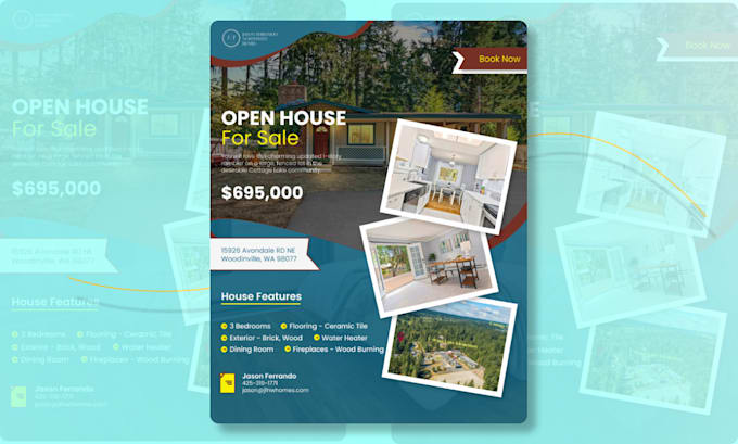 Design real estate flyer, open house sale flyer for realtors by ...