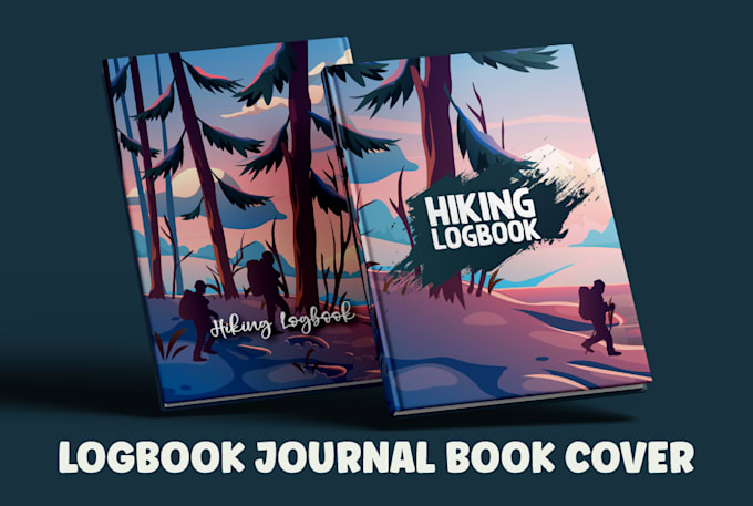 Design custom book cover for logbook journal by Kdpgarage | Fiverr