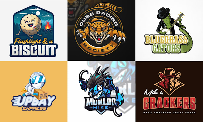 Design cool mascot logo by Jlockesaint | Fiverr