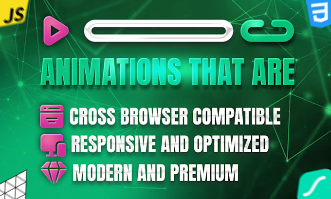 Do modern web animation in css gsap lottie svg framer motion by Usama_websec | Fiverr