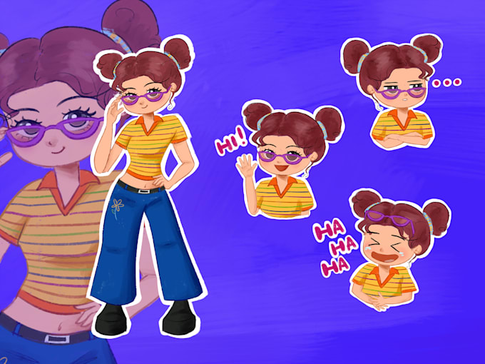 Draw cute chibi style of you for stickers, emojis, or icons by ...