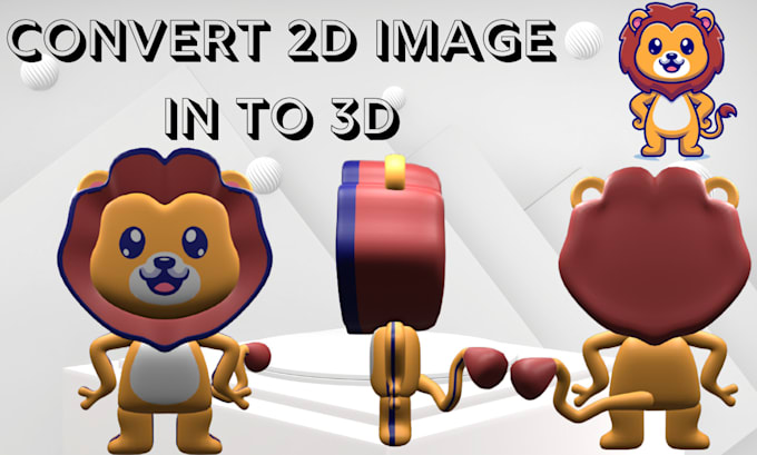 Turn 2d to 3d character or cartoon character in blender by Momiiali ...
