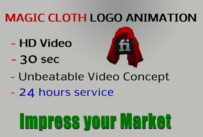 Make an outstanding thriller magic cloth animation with your logo by ...