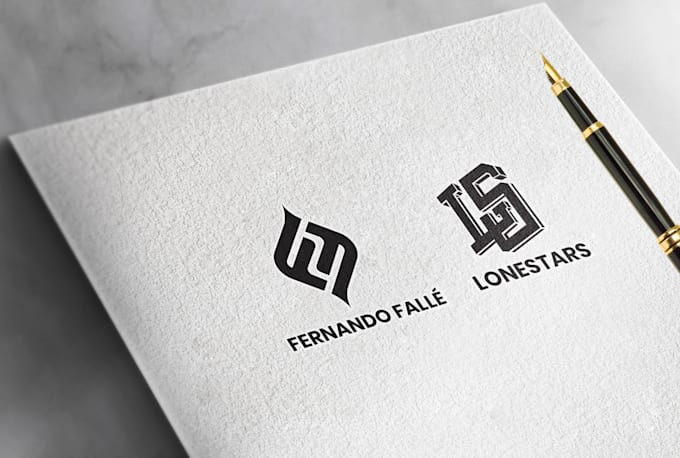 Design creative symbolic initial lettermark monogram logo by ...