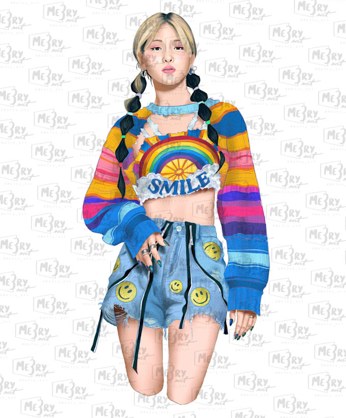 Portraits of kpop idols by Me3ry_art | Fiverr